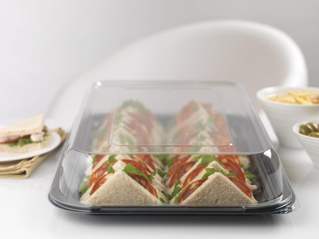 Clear platter rectangular - Foundation Packaging